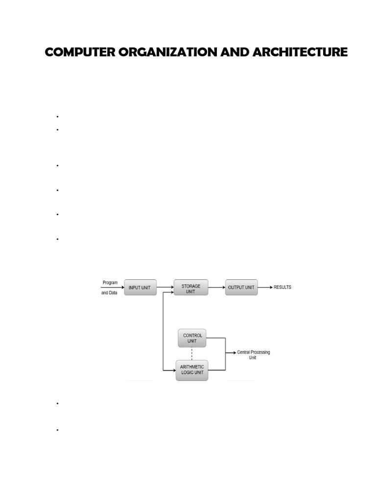 COA - Notes (Shubham Sir) Unit 1 | PDF | Computer Data Storage ...