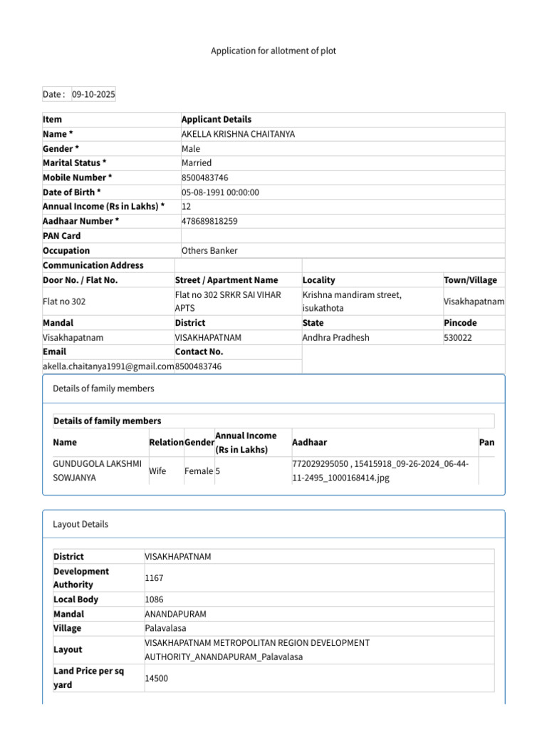 Application Form Mig | PDF