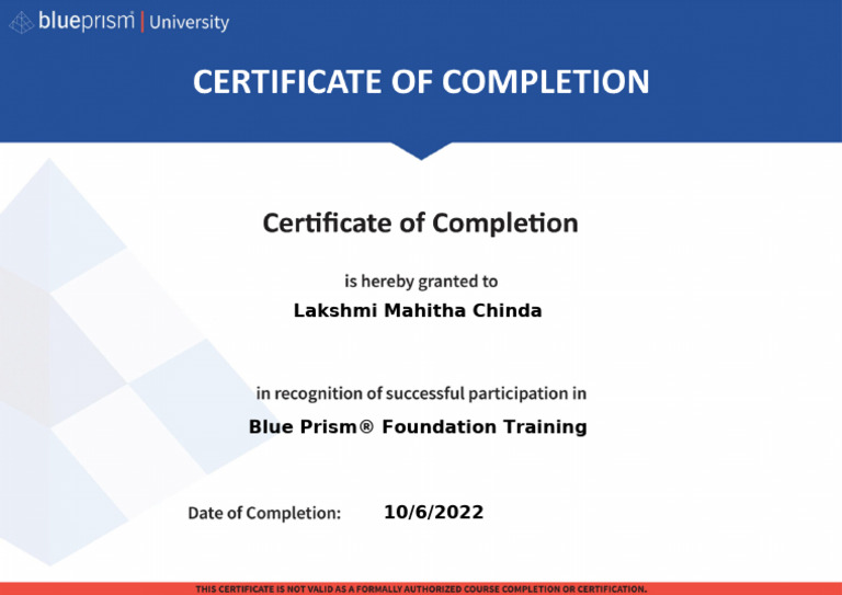 Blue Prism Foundation Training Overview | PDF