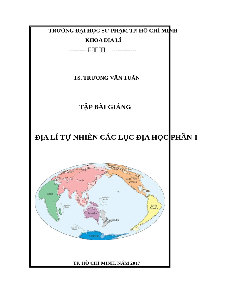 Giao Trinh Dia Li Tu Nhien Cac Luc Dia 1 | PDF