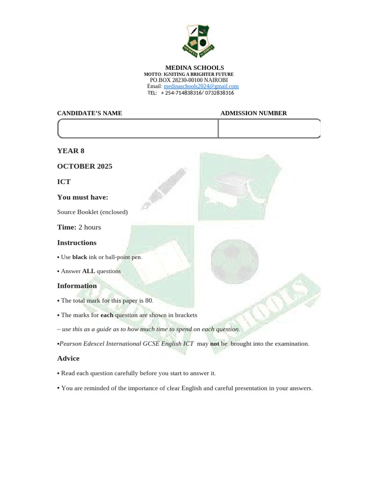 Year 8 Ict End Term 3 | PDF | Network Packet | Computer Network