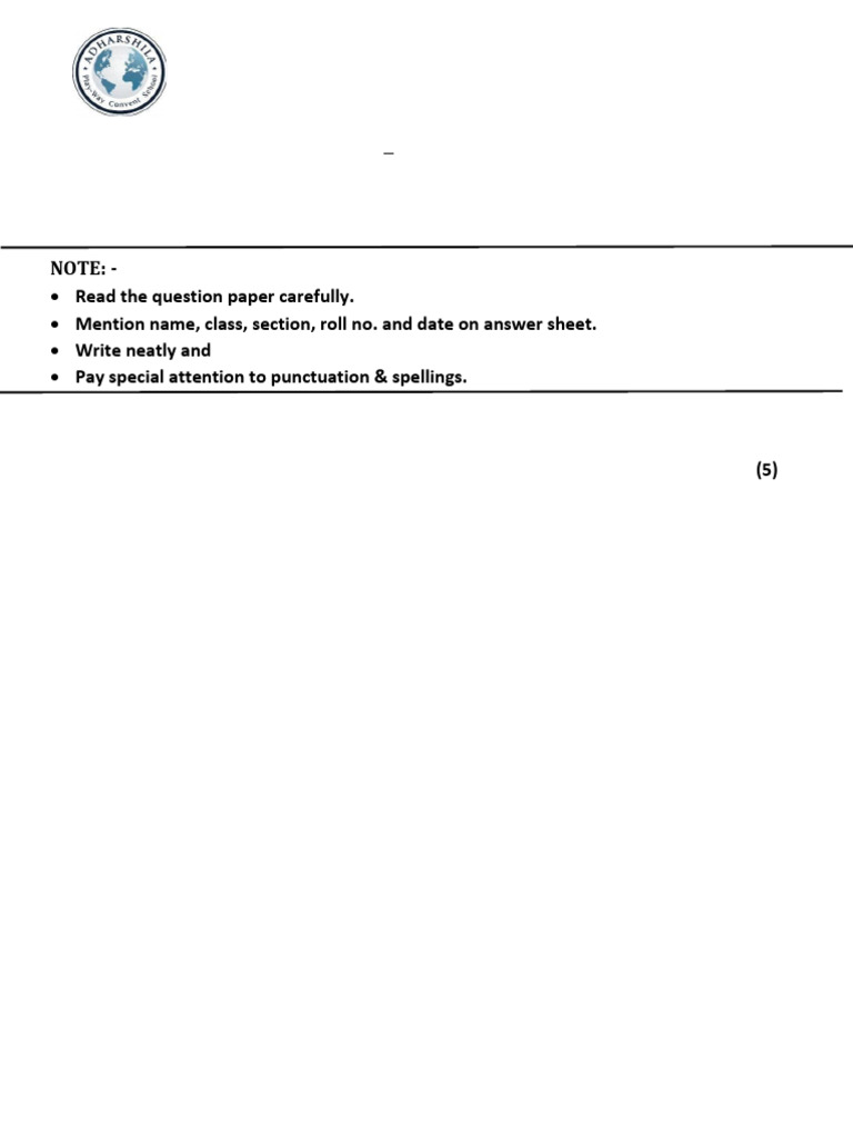 Class 4 Social Studies Practice Sheet | PDF | Nasa | Outer Space