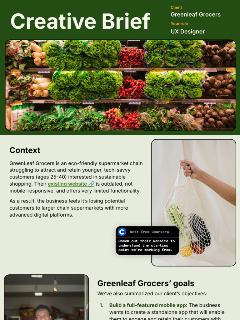 Greenleaf Grocers Creative Brief | PDF | Grocery Store | Brand