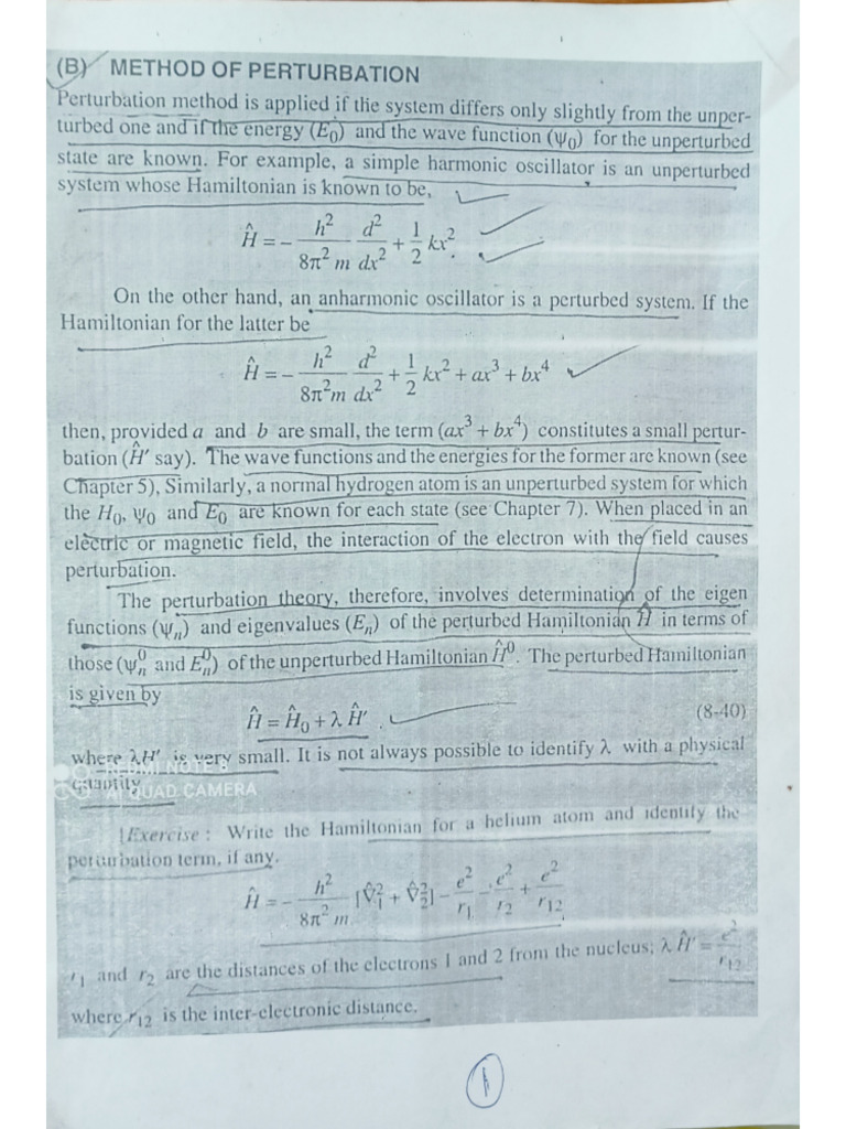 Perturbation Theory | PDF