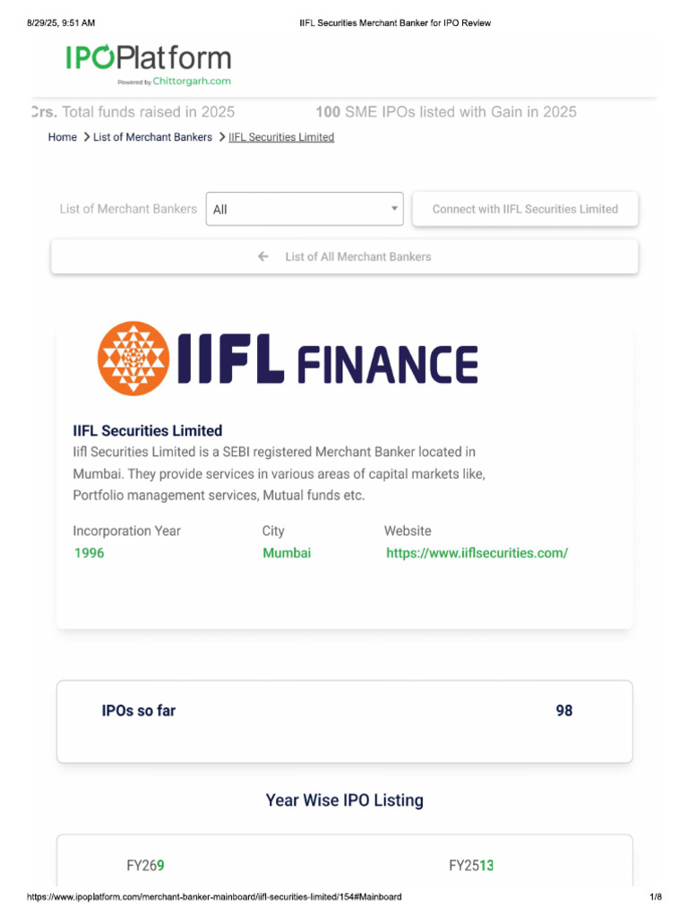 IIFL IPO Details | PDF