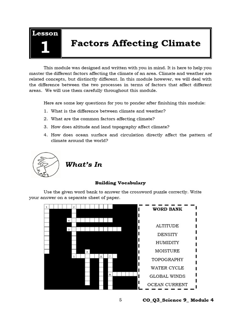 Factors Influencing Climate Explained | PDF | Atmospheric Circulation ...
