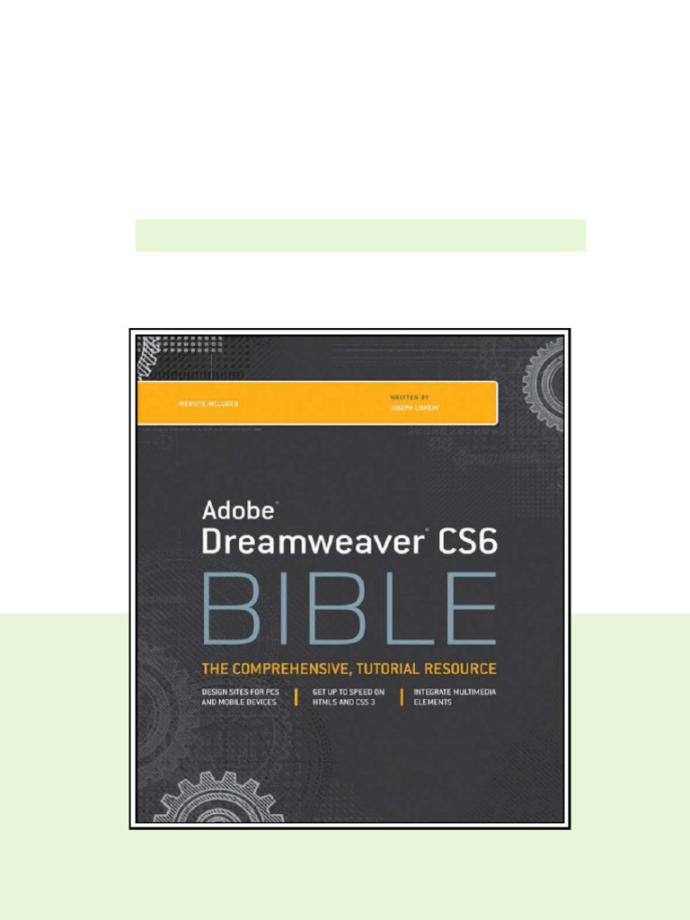 Adobe Dreamweaver Cs6 Bible 1st F3thinker online version | PDF | Adobe ...