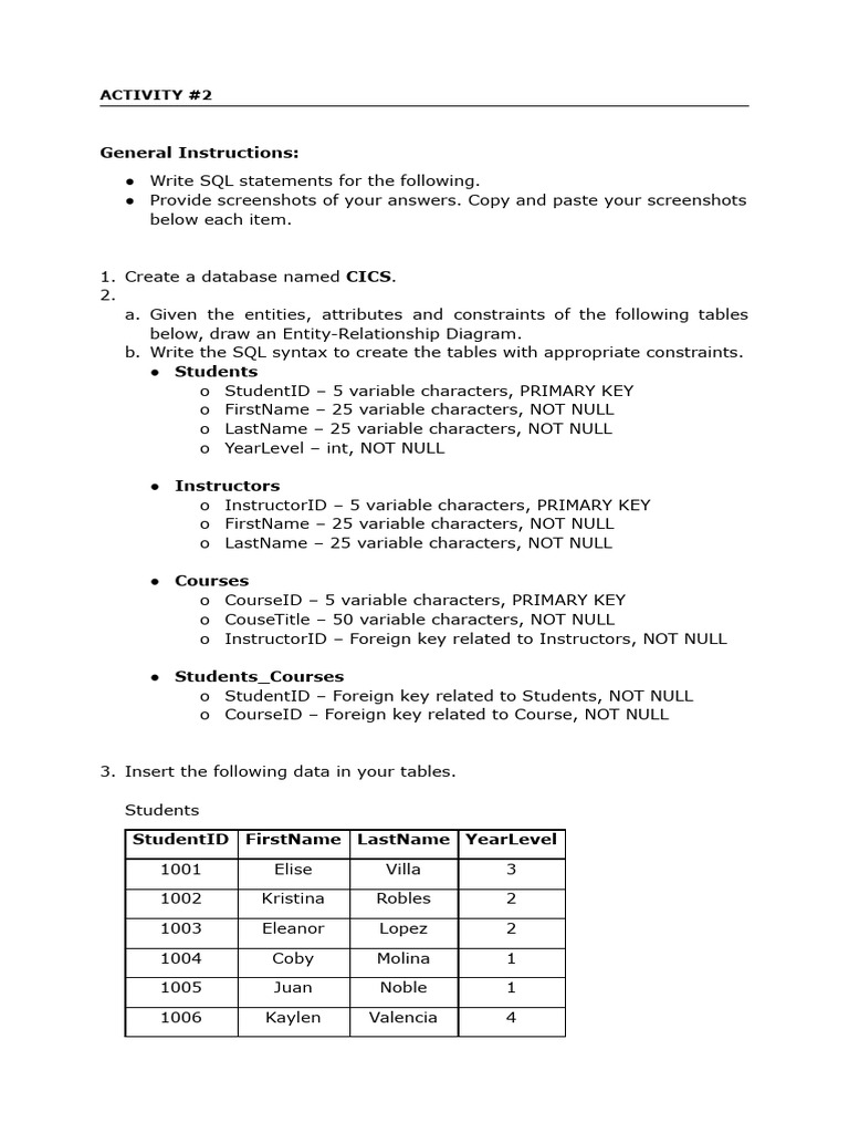 SQL .docx | PDF | Computing | Databases