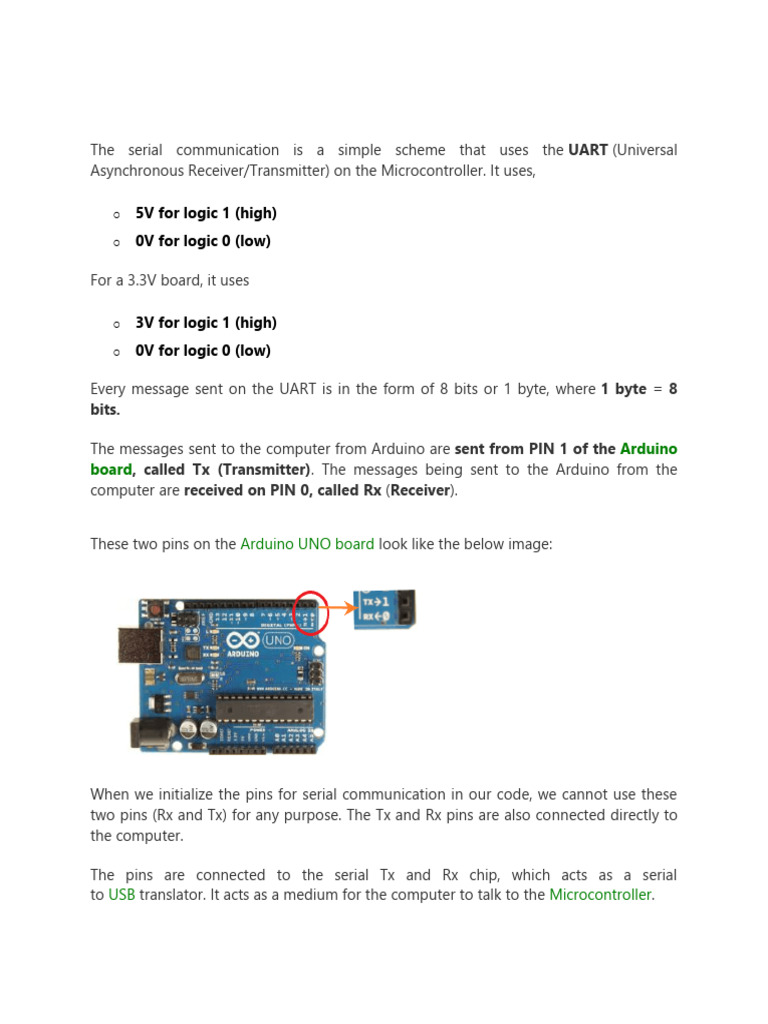 Serial Communication | PDF | Integer (Computer Science) | Arduino