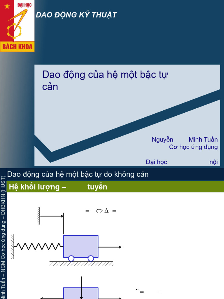 3.ODE - Dao Động Của Hệ Một Bậc Tự Do Không Cản | PDF