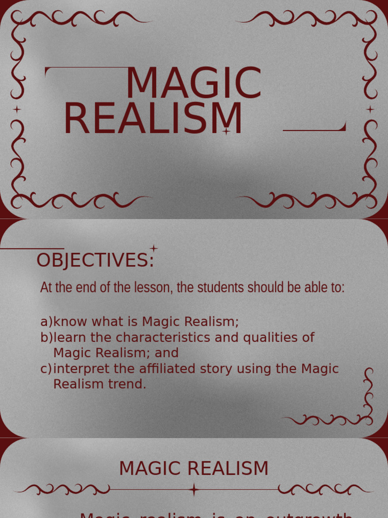 Understanding Magic Realism Concepts | PDF | Reality | Realism (Arts)