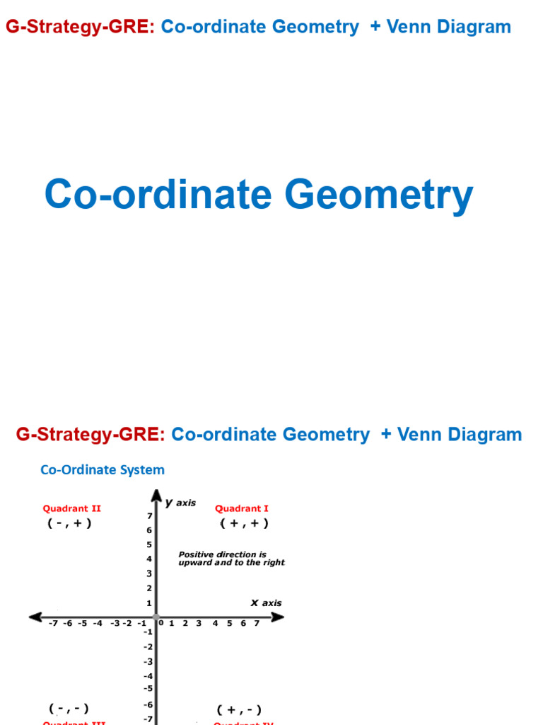 Co-ordinate Geometry and Venn Diagrams | PDF | Set (Mathematics) | Line ...