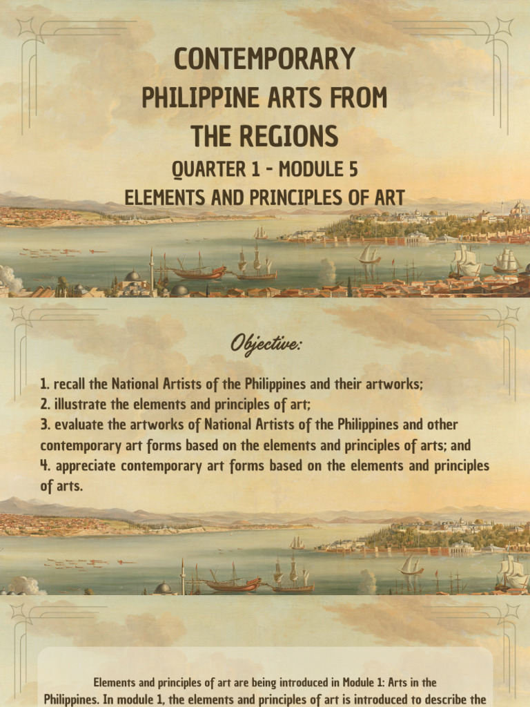 Elements and Principles of Philippine Art | PDF | Shape | Color