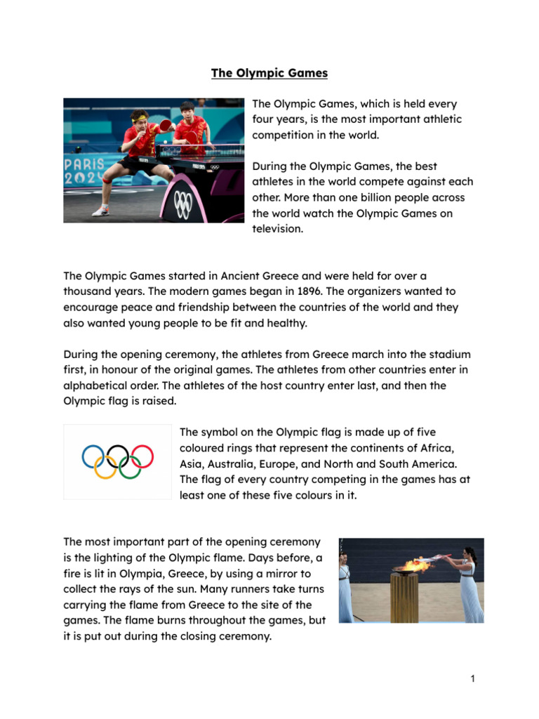 G3 English | PDF | Olympic Games
