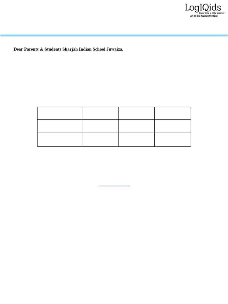 LogIQids Notice to Parents and Students (1 to 9) (1) | PDF