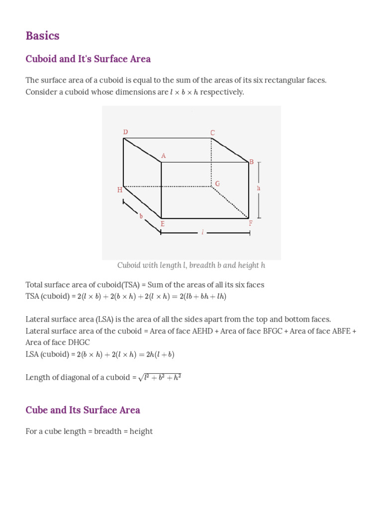 Surface Area and Volume of Solids | PDF | Area | Sphere