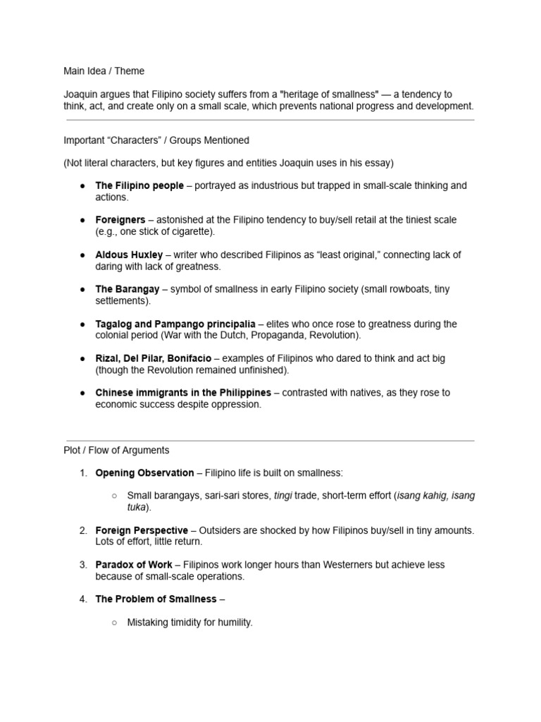 [GELITPH] a Heritage of Smallness Notes | PDF | Philippines | Pottery