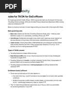 Central Govt TA & DA Rules Overview | PDF