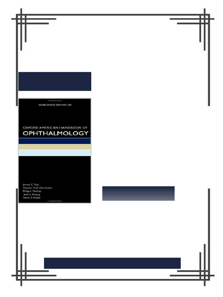 Oxford American Handbook of Ophthalmology Oxford American Handbooks in ...