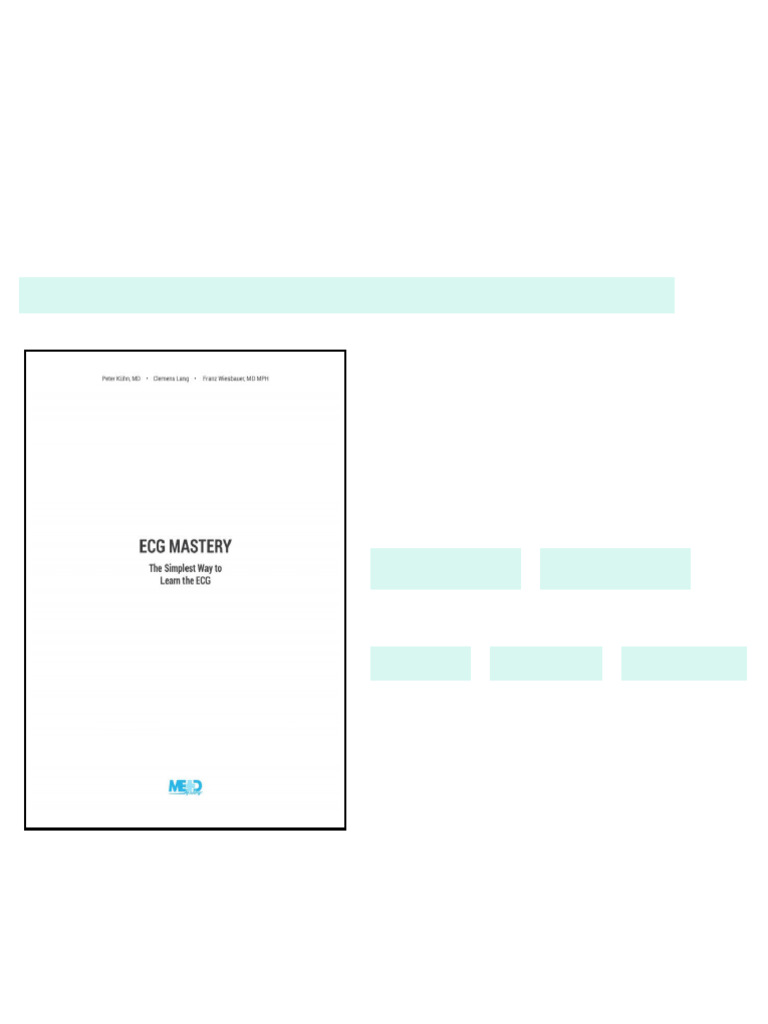 (Ebook) ECG Mastery: The Simplest Way to Learn the ECG by Kühn MD ...