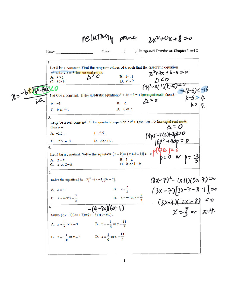 Integrated Exercise on Chapter 1 and 2.PDF | PDF