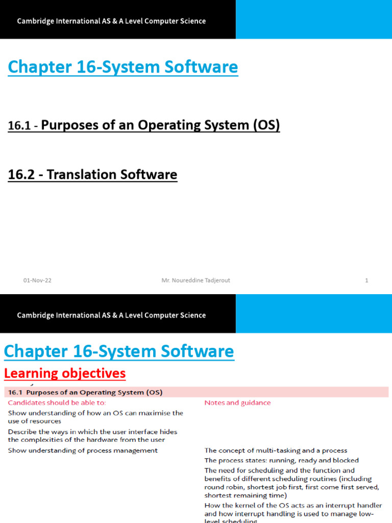Understanding Operating Systems and Software | PDF | Process (Computing ...