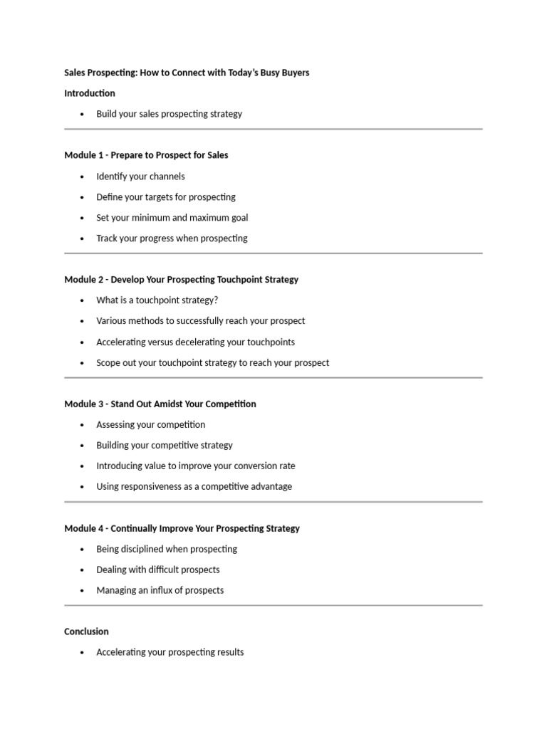 Sales Prospecting How To Connect With Toda | PDF | Customer ...
