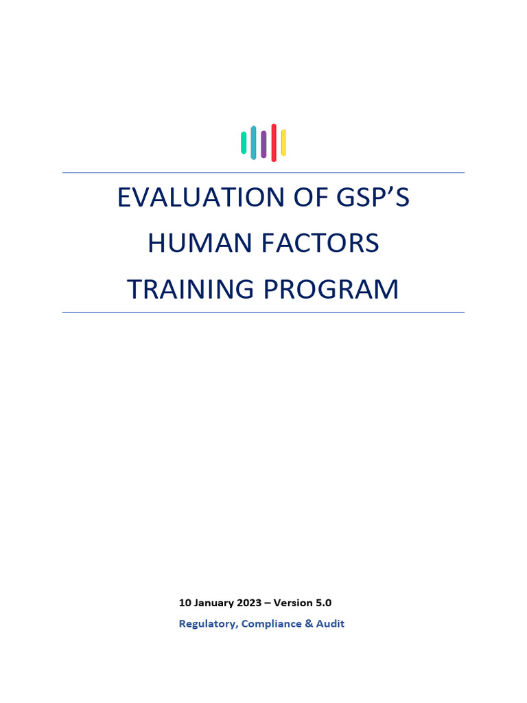 2. Evaluation of GSP HF Training Program v5.0 (7) | PDF