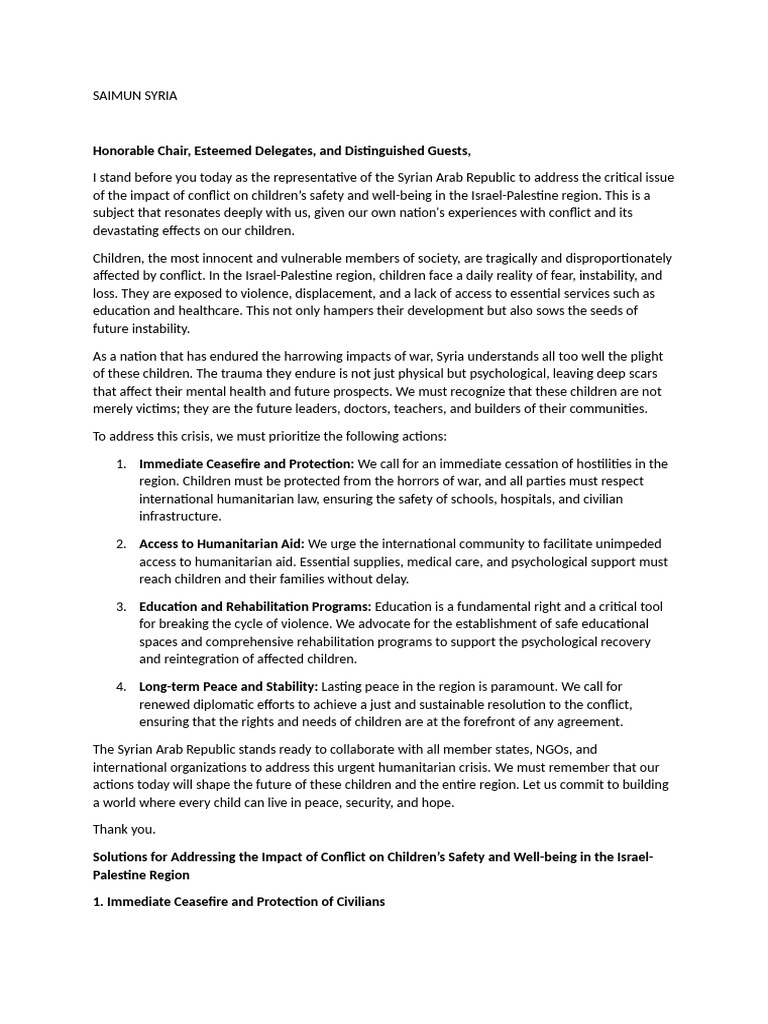 Saimun Syria | PDF | Peacebuilding | International Relations