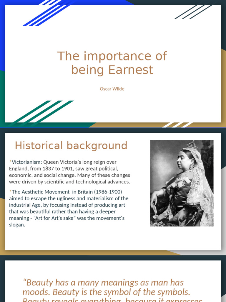 Oscar Wilde's "The Importance of Being Earnest" | PDF | The Importance ...