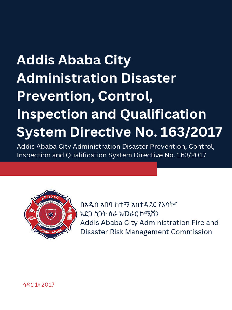 Addis Ababa City Administration Disaster Prevention Control Inspection ...