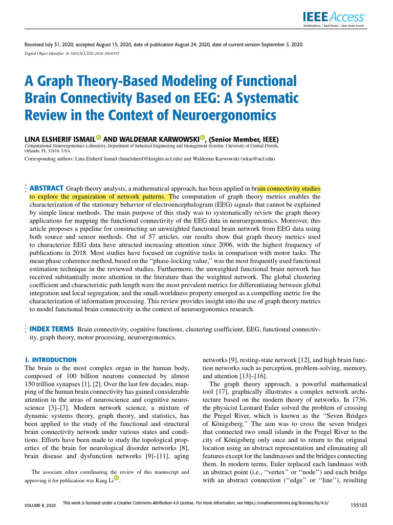 Graph Theory in EEG Brain Connectivity | PDF | Electroencephalography ...