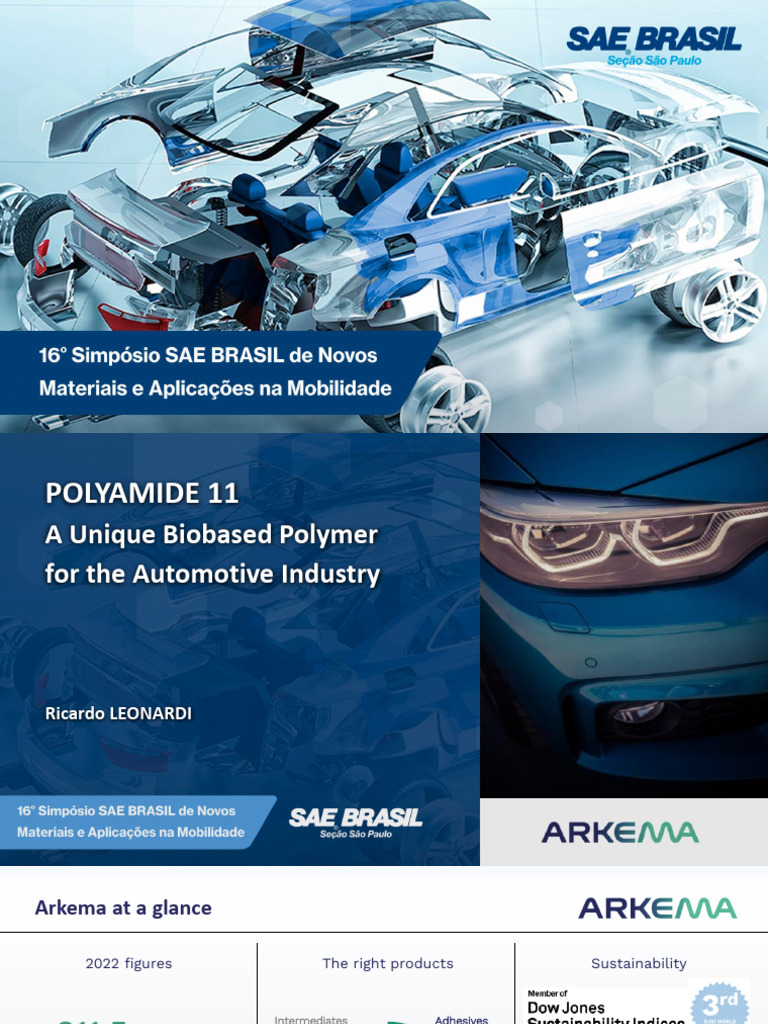 Polyamide 11: Sustainable Automotive Polymer | PDF | Carbon Dioxide ...