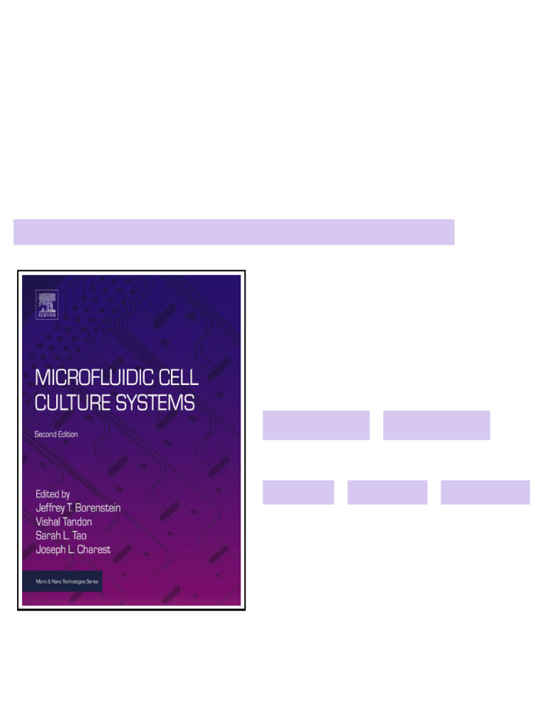 Microfluidic Cell Culture Systems Jeffrey T. Borenstein & Vishal Tandon ...