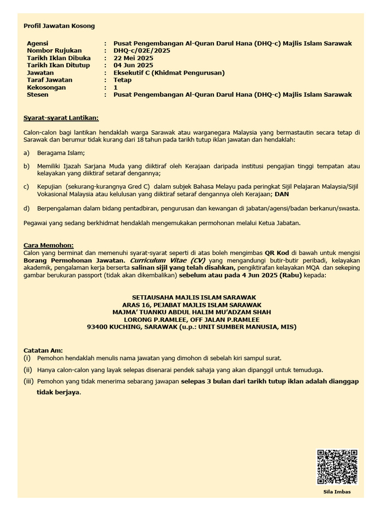 5. Iklan Eksekutif c - Dhq-c Khidmat Pengurusan | PDF