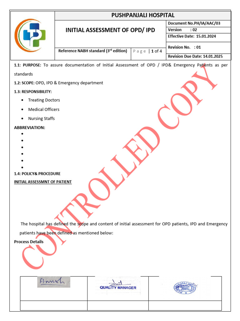 AAC 3 Initial Assessment | PDF | Emergency Department | Patient