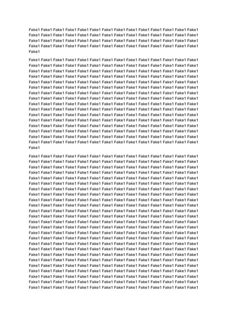 Repetitive Text Example Document | PDF