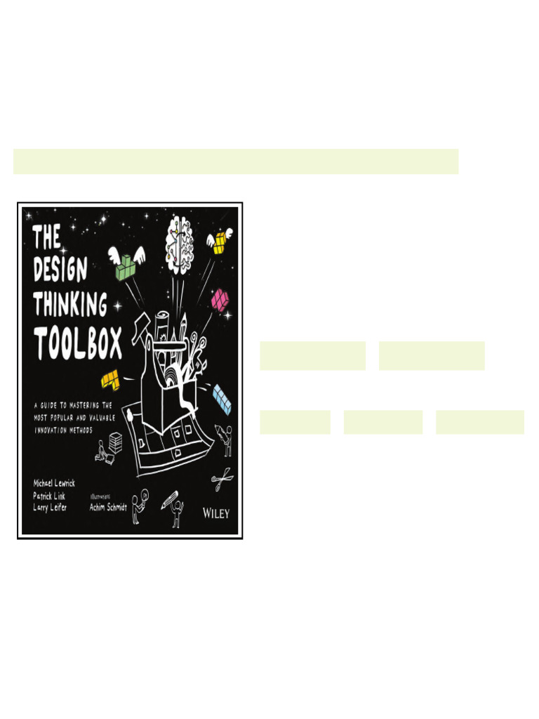 Design Thinking Toolbox The full | PDF