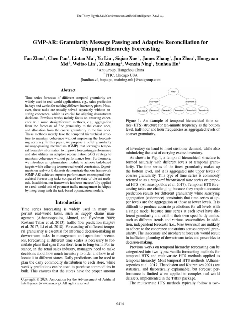 GMP-AR: Enhanced Temporal Forecasting | PDF | Forecasting | Time Series