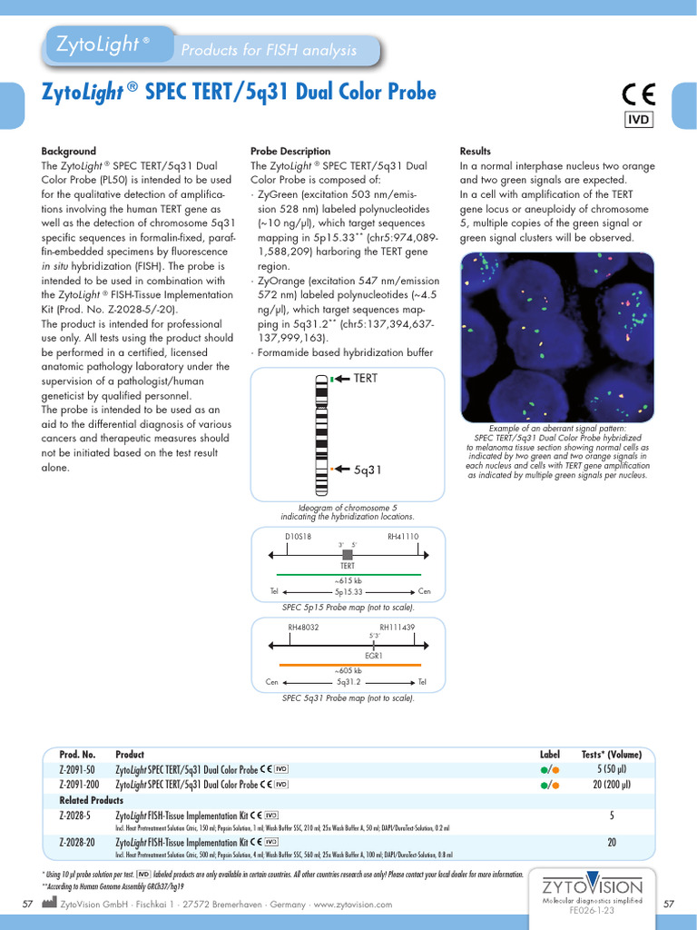 tert 5q31 | PDF | Scientific Techniques | Laboratory Techniques