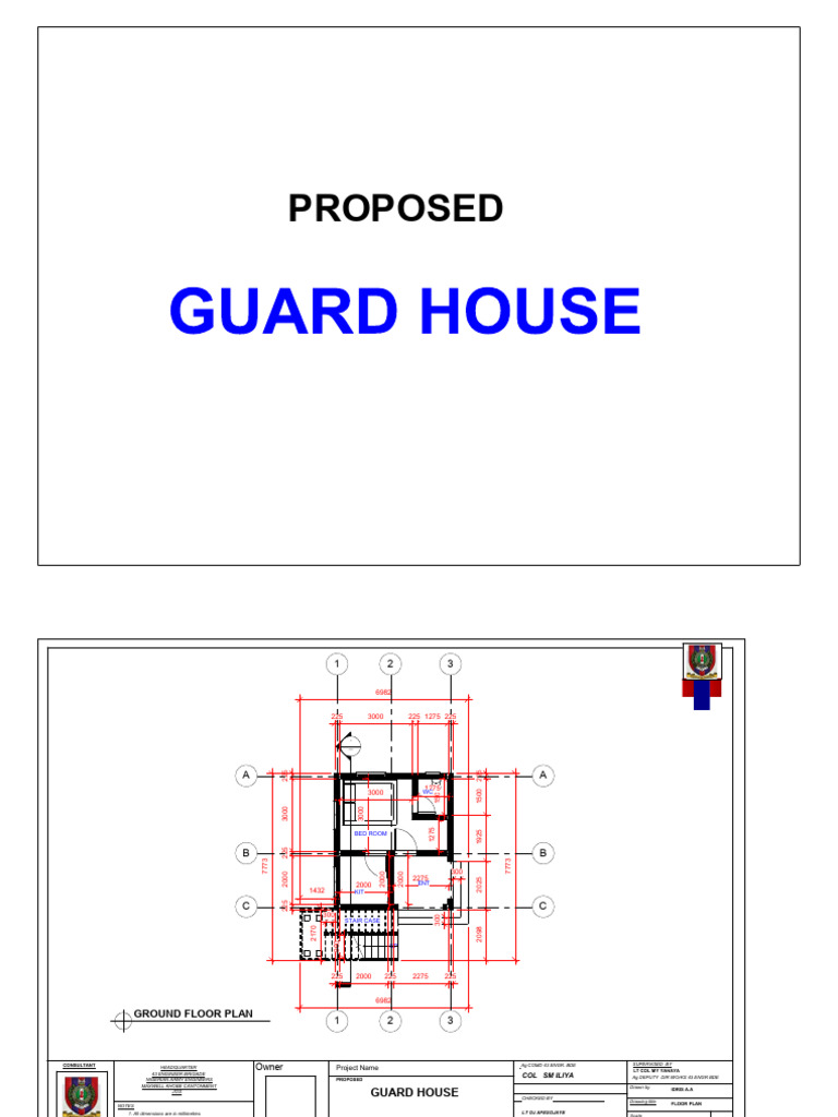 Proposed Floor Plans for Guard House | PDF