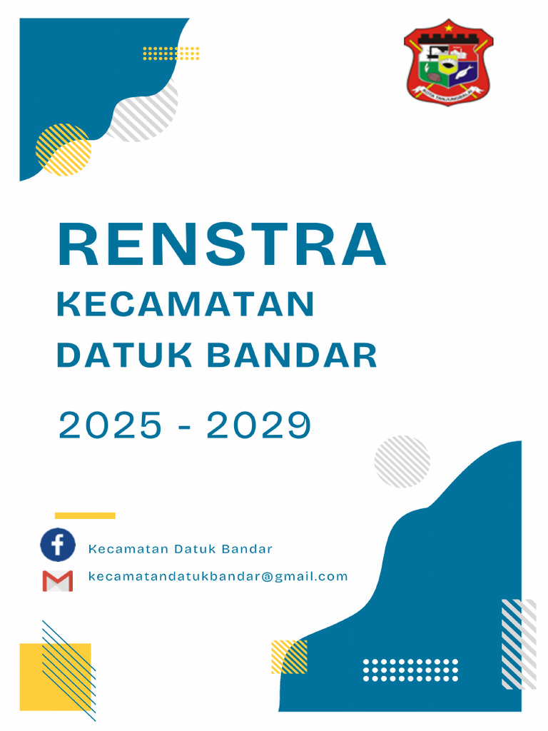 Renstra Kecamatan Datuk Bandar 2025-2029 | PDF