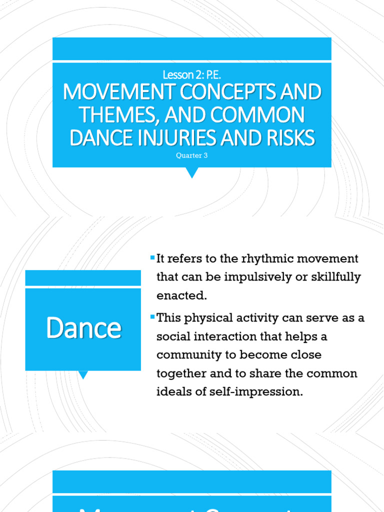 Dance Movement Concepts & Injury Prevention | PDF | Dances ...