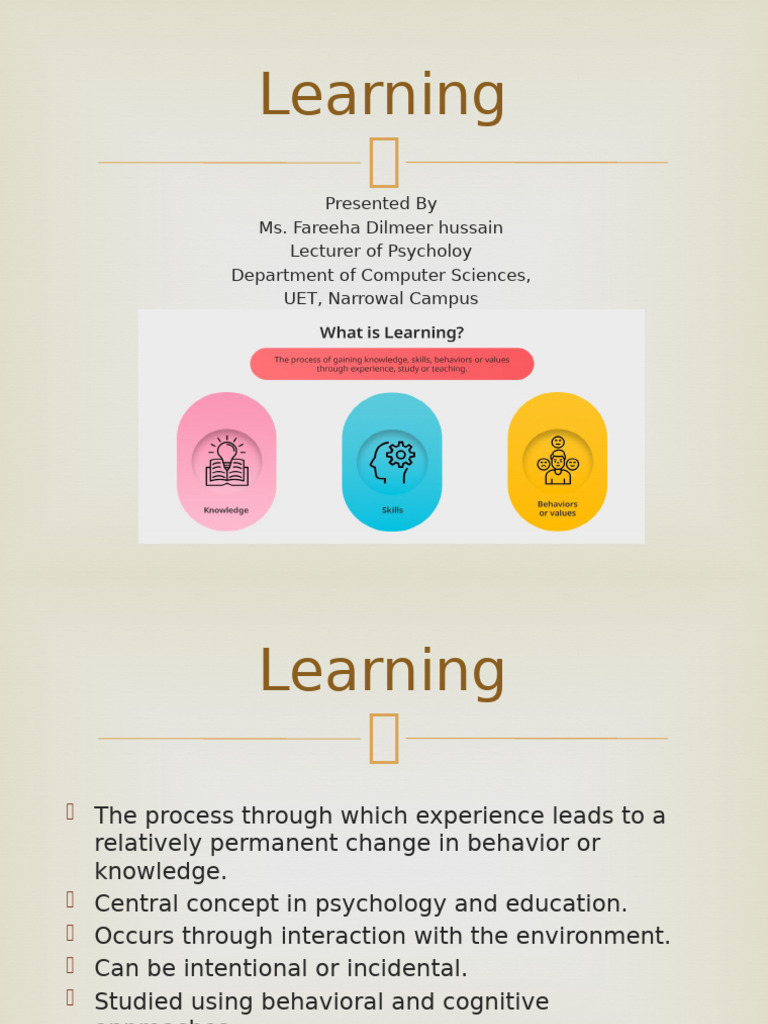 Understanding Learning Theories and Types | PDF | Reinforcement | Learning
