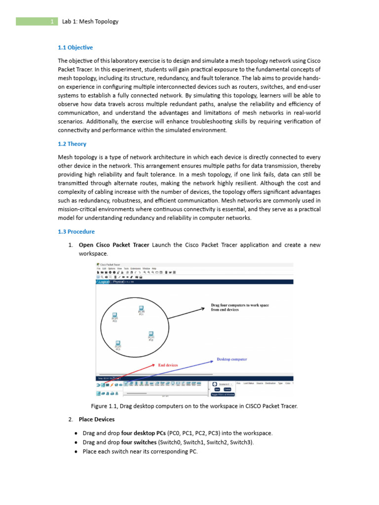 Mesh Topology | PDF | Network Topology | Computer Network