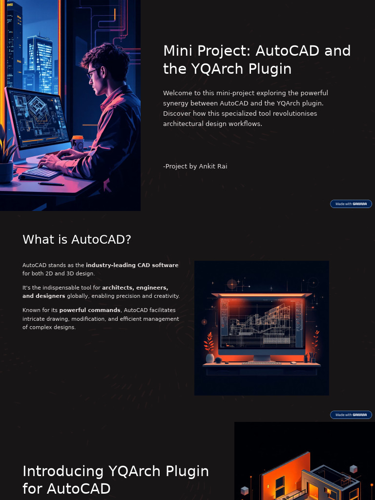 Mini Project AutoCAD and The YQArch Plugin | PDF | Technical Drawing ...