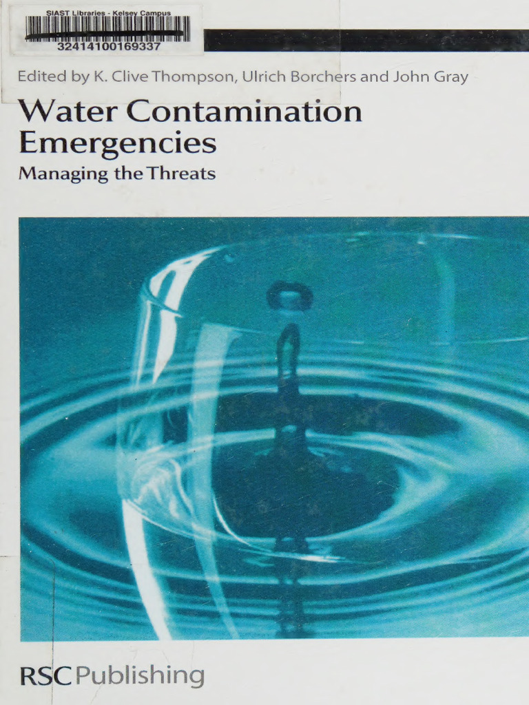 Water Contamination Emergencies- Managing the Threats -- Ulrich ...