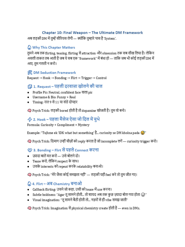 Chapter 10 Final Framework | PDF