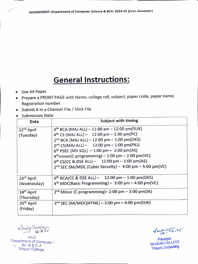 CS,BCA,SEC,MDC Assignment Even_25 (1) | PDF | Html | Databases