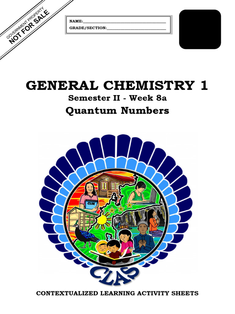 Quantum Numbers in General Chemistry | PDF | Atomic Orbital | Electron